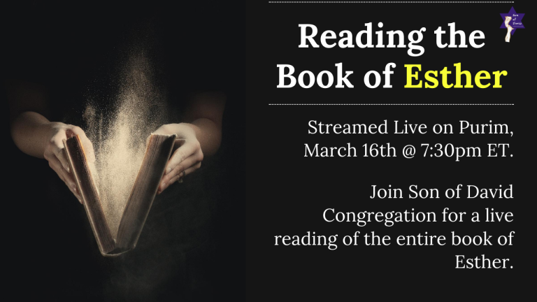 The Reading of the Book of Esther | Son of David Congregation